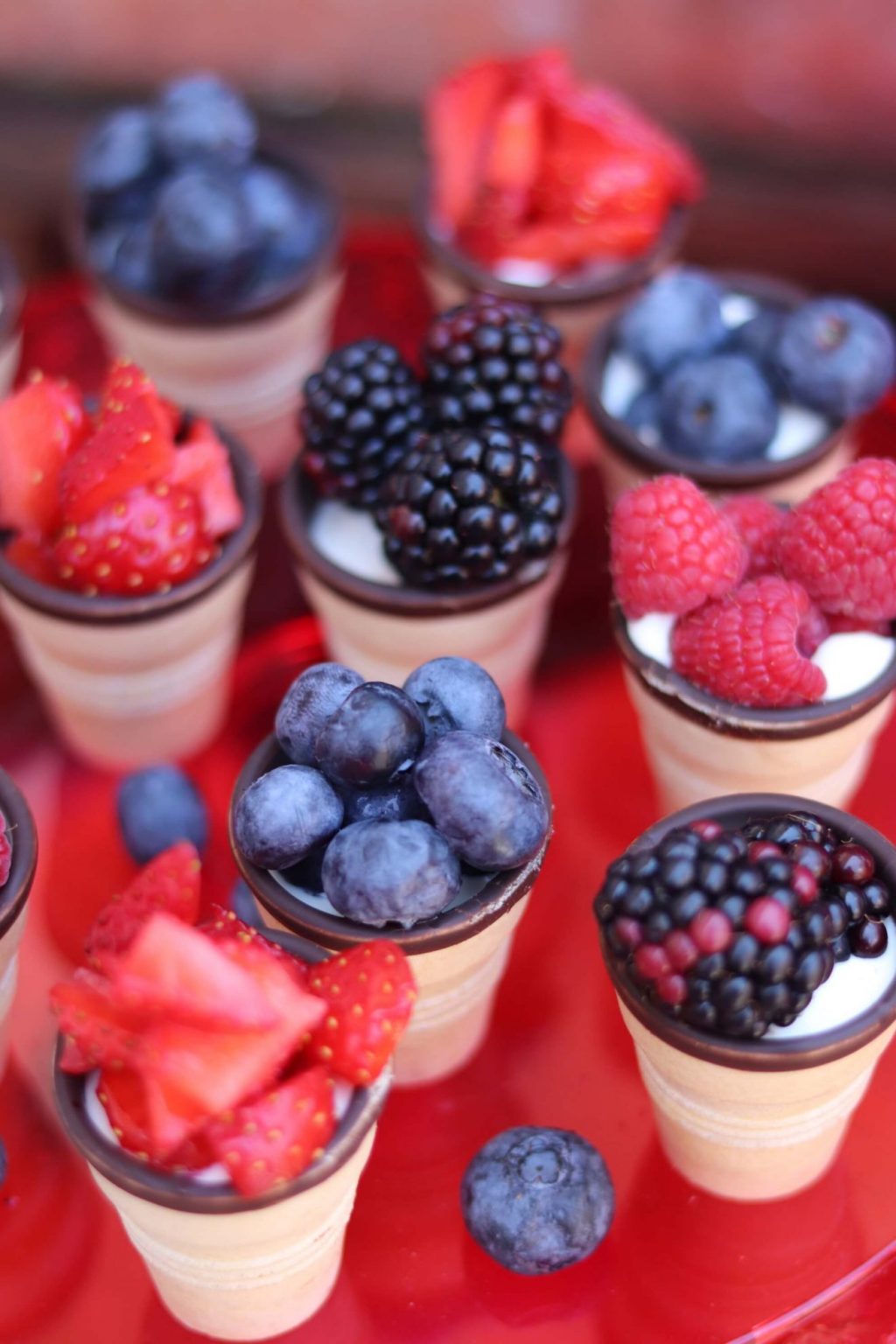Obst im Waffelbecher - Mein wunderbares Chaos